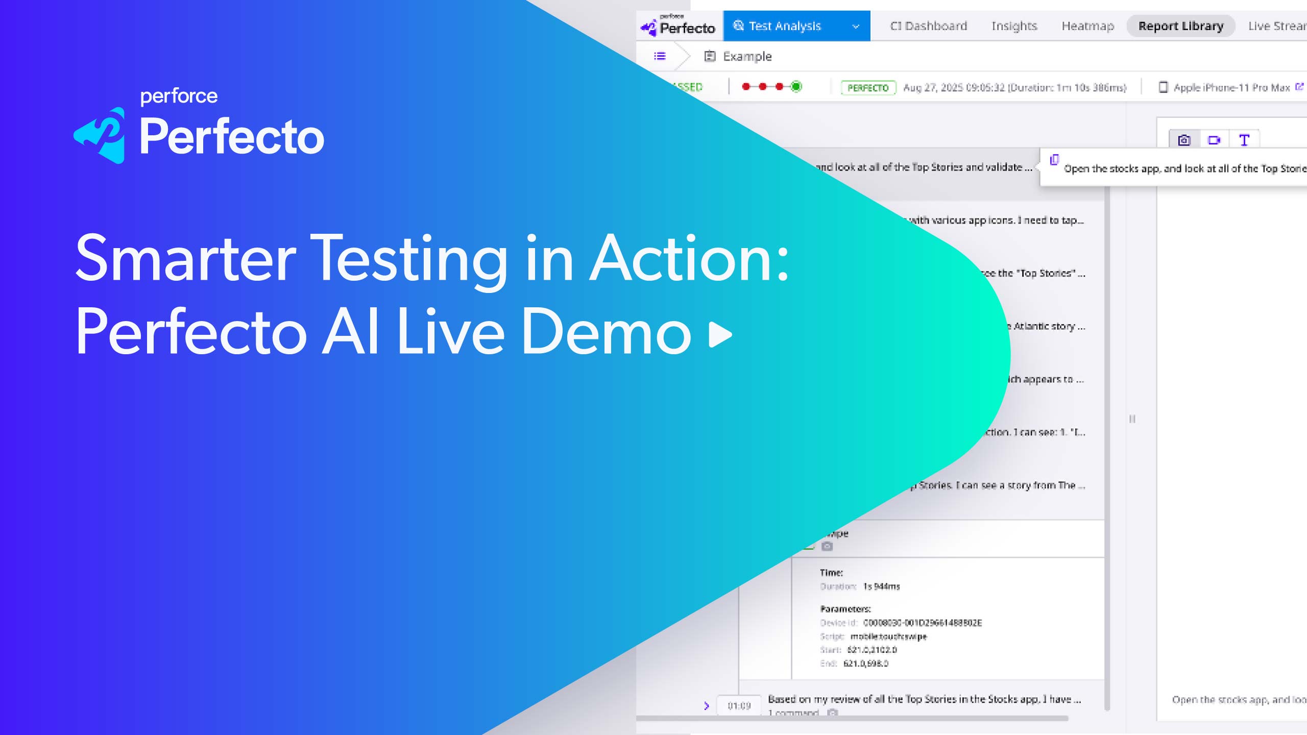 Smarter Testing in Action: Perfecto AI Live Demo | Perfecto